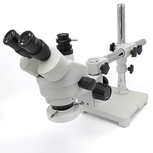 SWIFT S7 7X-45X Trinocular Stereo Microscope with Wide-Field 10X Eyepi ...