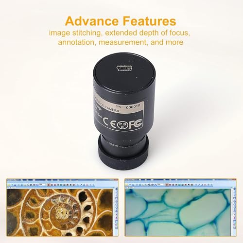 SWIFT 40X-2500X Trinocular Compound Lab Microscope with 3MP Camera and ...