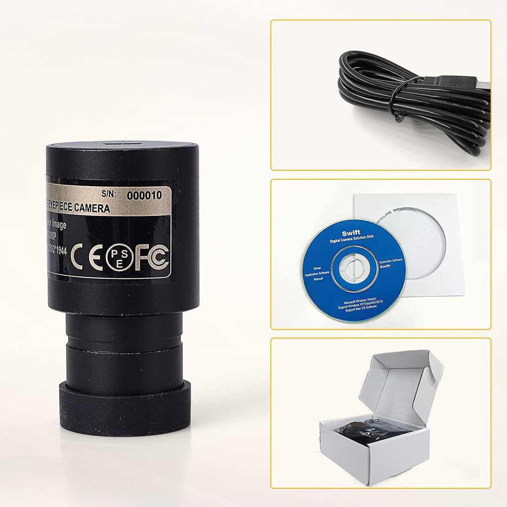 Swift Compound Monocular Microscope SW200DL with 40X-1000X Magnificati ...