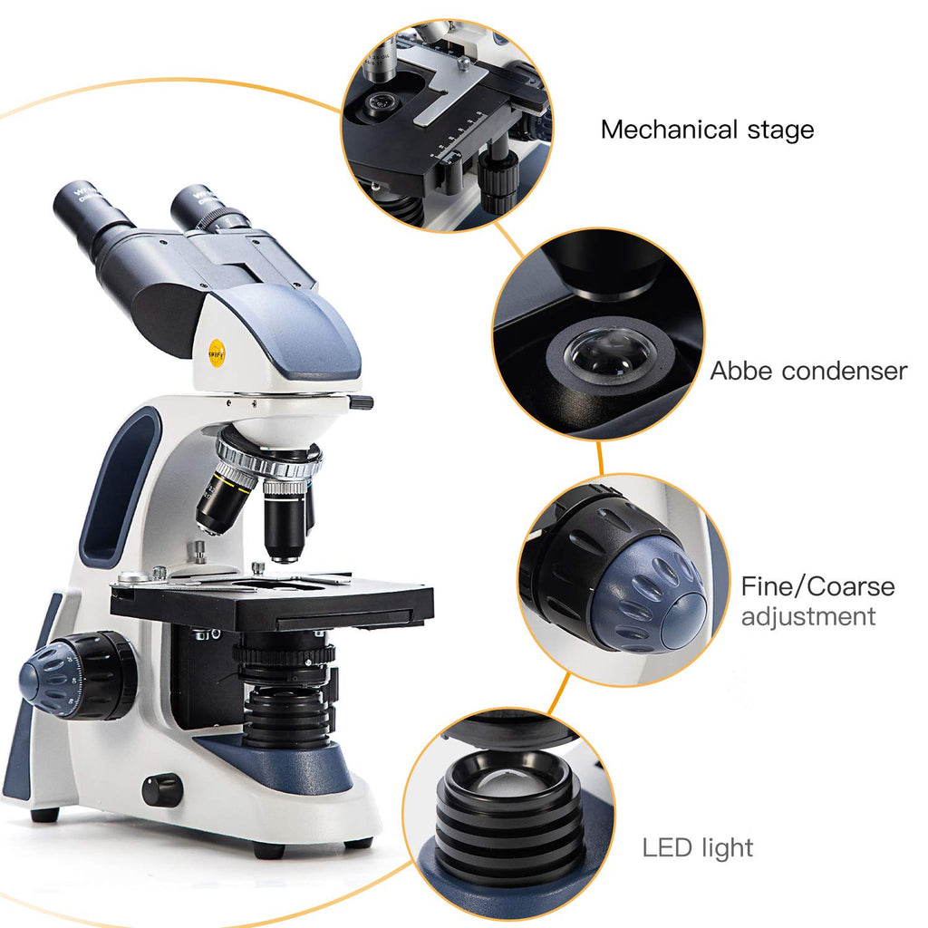 Swift SW380B 40X-2500X Magnification, Research-Grade Binocular Compoun ...