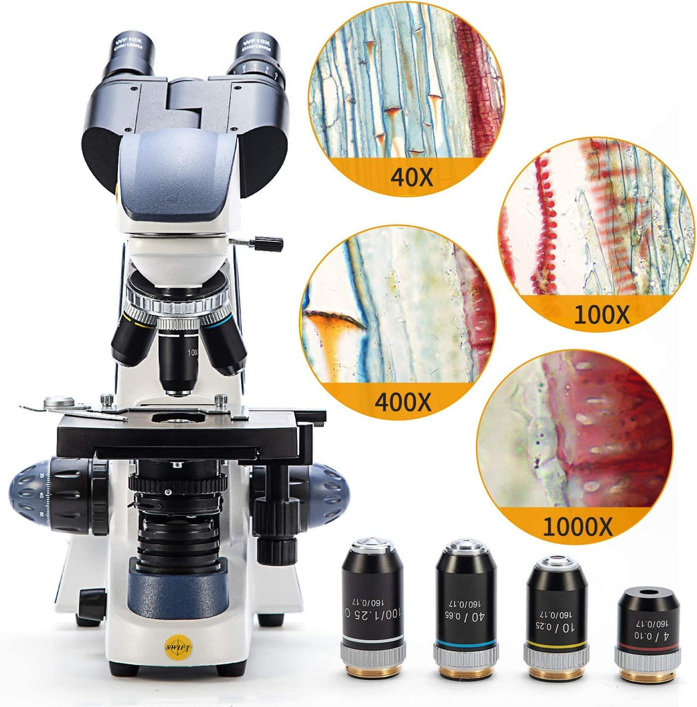 SWIFT SW380B 40X-2500X Magnification, Siedentopf Head, Research-Grade ...