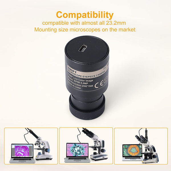 Swift Brinocular Compound Microscope SW380B,40X-2500X Magnification,Si ...