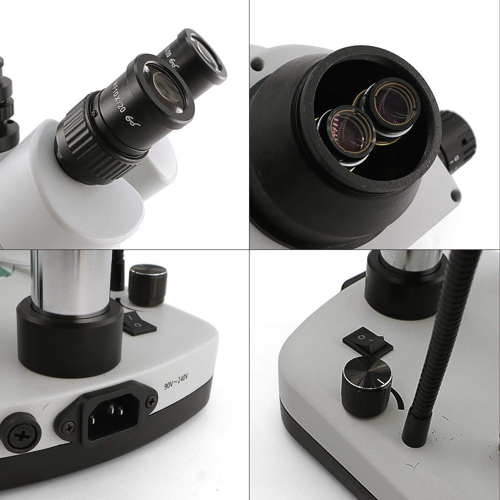 Swift S7-TGL-CA05 Trinocular Gooseneck Zoom Stereo Microscope, WF10X E ...
